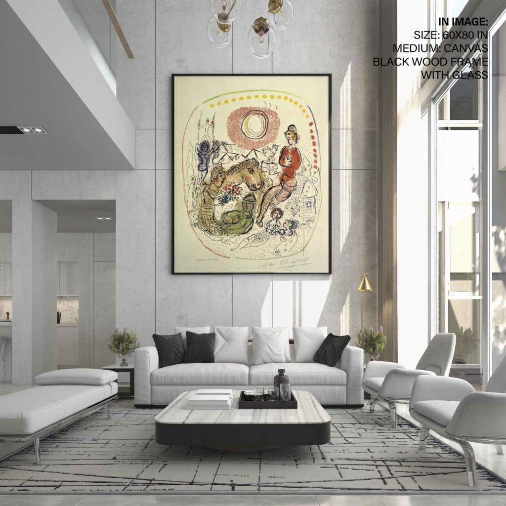 Arlequins playing by Marc Chagall (1968) - Wall Art - 10+ Sizes, 50 ...