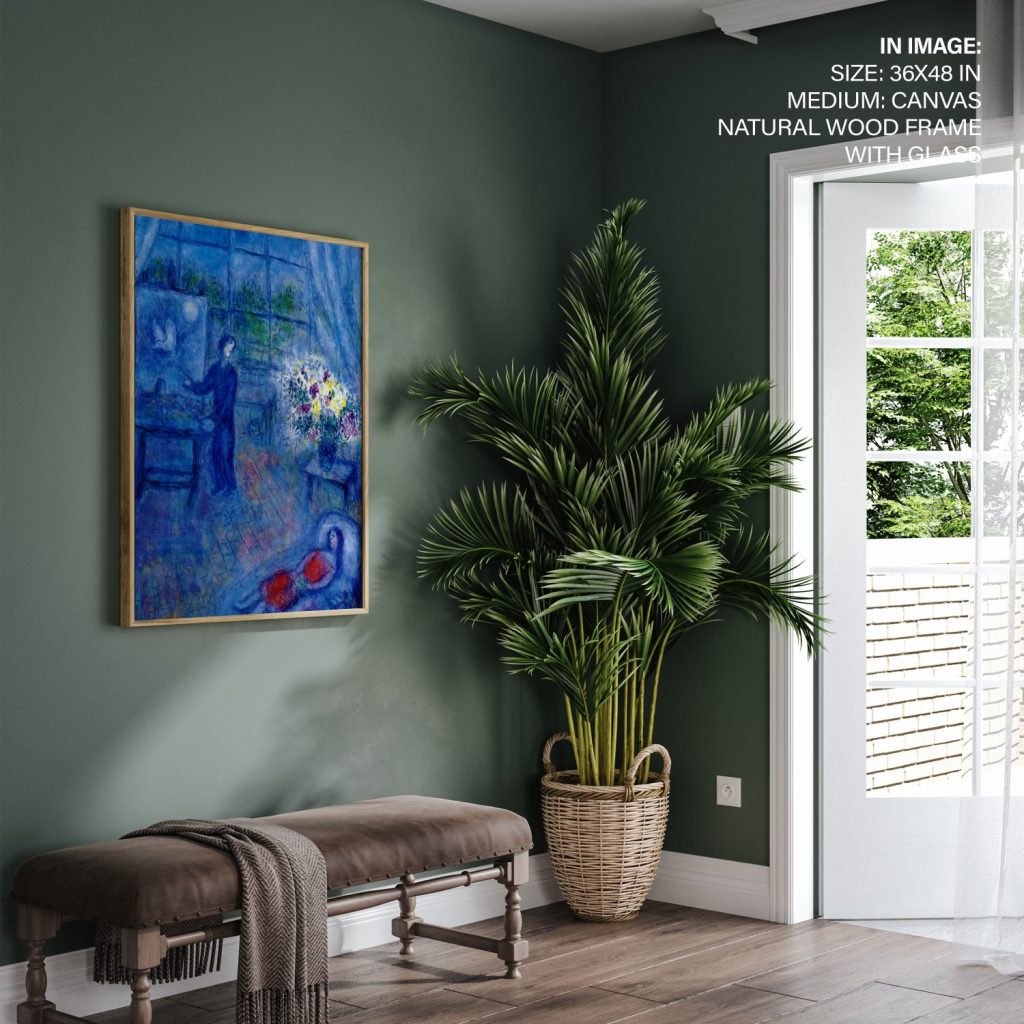 Artist and His Model by Marc Chagall (1973) - Wall Art - 10+ Sizes, 50 ...