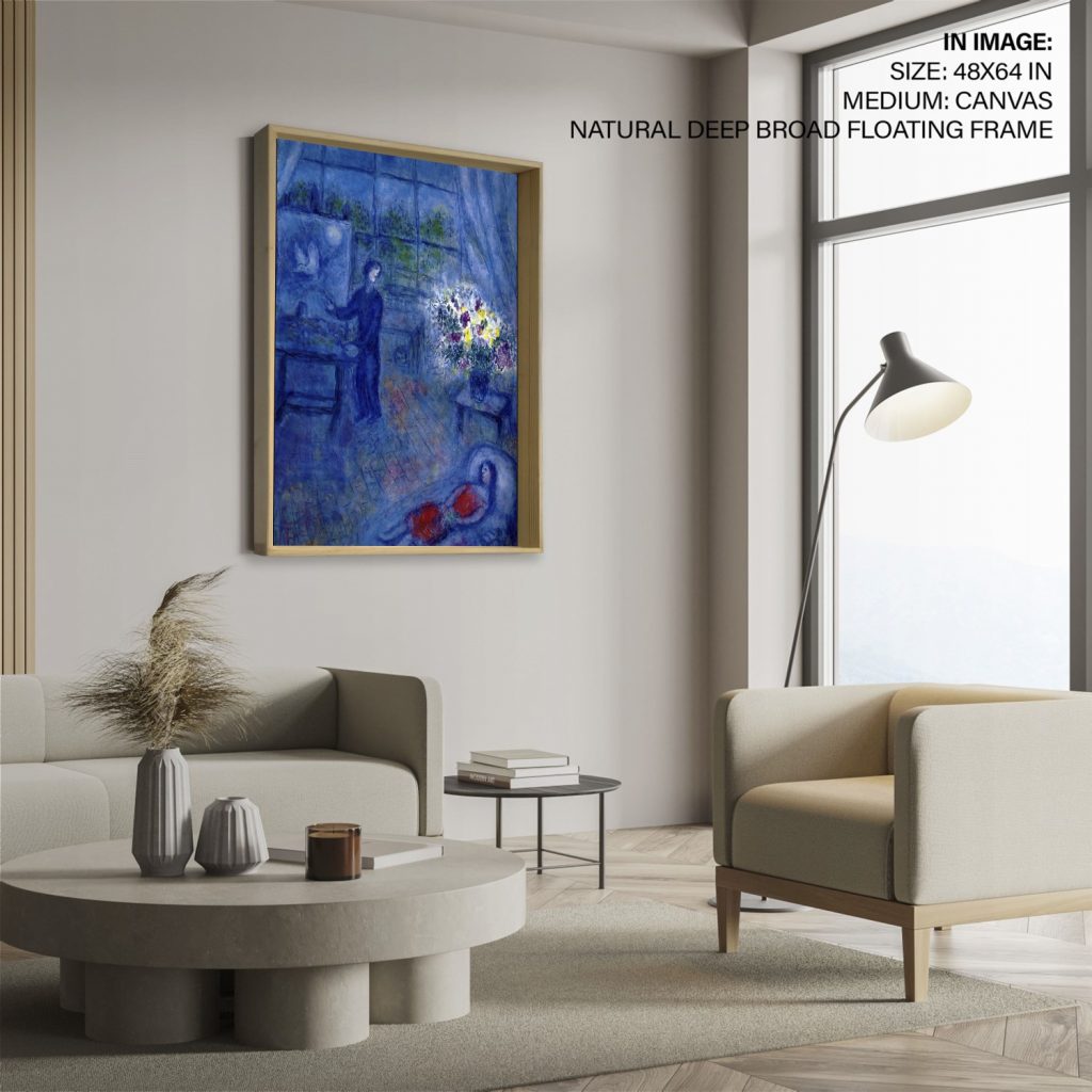 Artist and His Model by Marc Chagall (1973) - Wall Art - 10+ Sizes, 50 ...