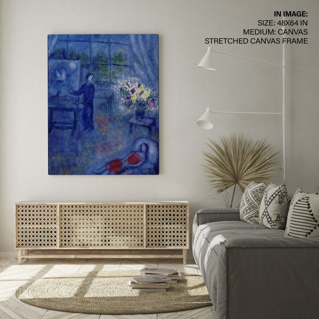 Artist and His Model by Marc Chagall (1973) - Wall Art - 10+ Sizes, 50 ...