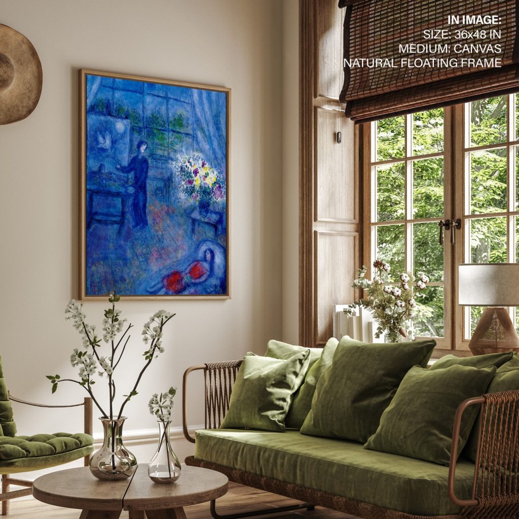 Artist and His Model by Marc Chagall (1973) - Wall Art - 10+ Sizes, 50 ...