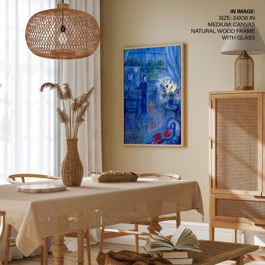 Artist and His Model by Marc Chagall (1973) - Wall Art - 10+ Sizes, 50 ...