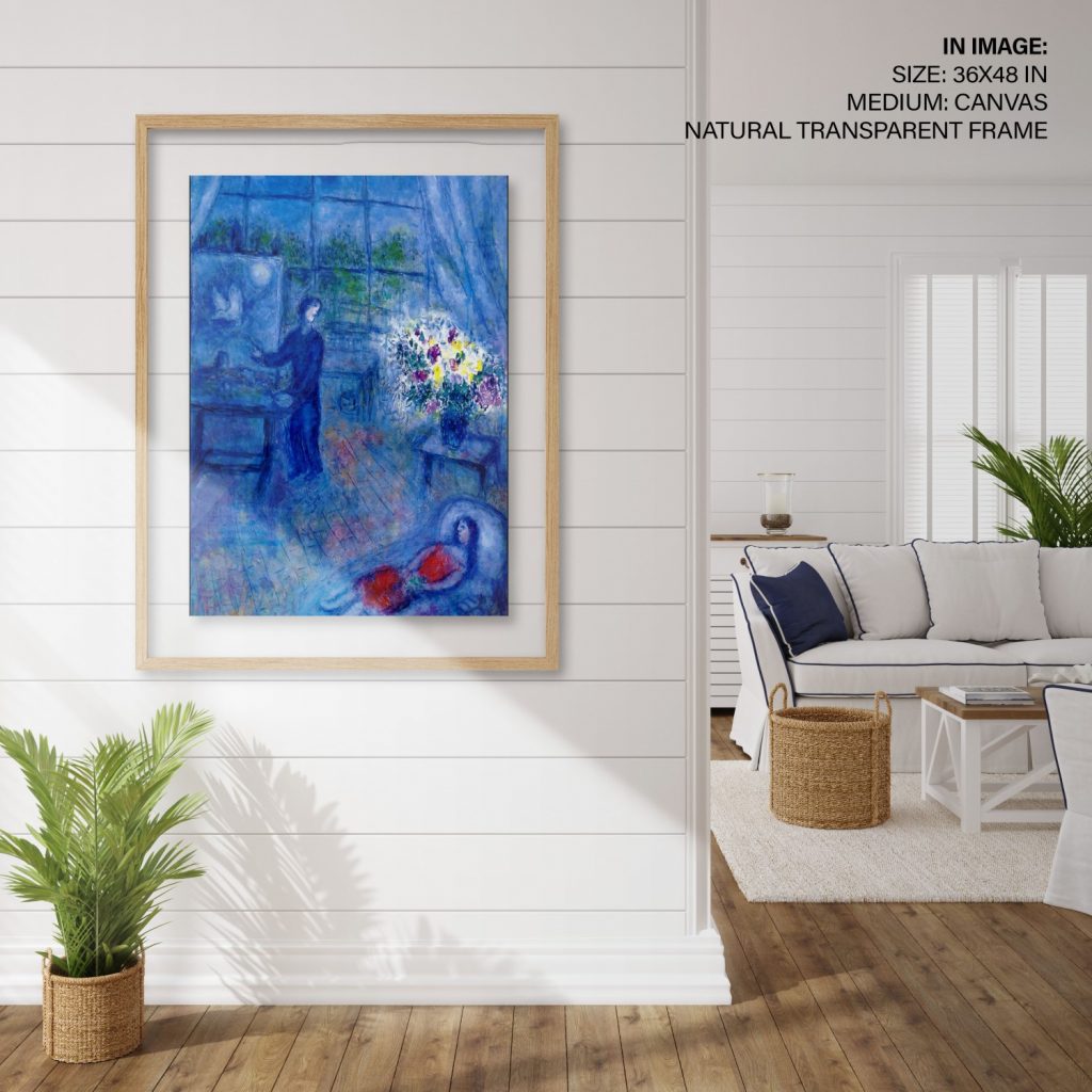 Artist and His Model by Marc Chagall (1973) - Wall Art - 10+ Sizes, 50 ...