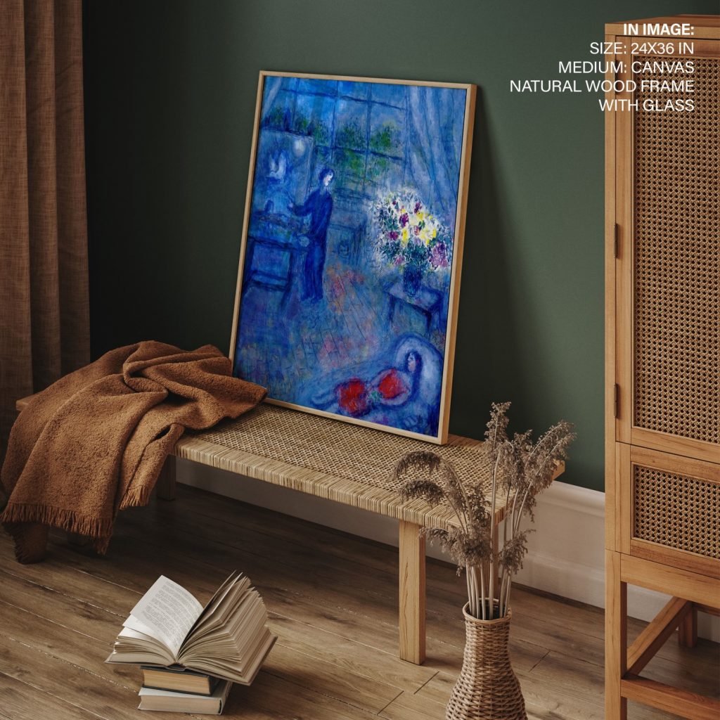 Artist and His Model by Marc Chagall (1973) - Wall Art - 10+ Sizes, 50 ...