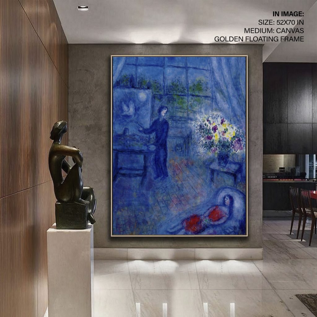 Artist and His Model by Marc Chagall (1973) - Wall Art - 10+ Sizes, 50 ...