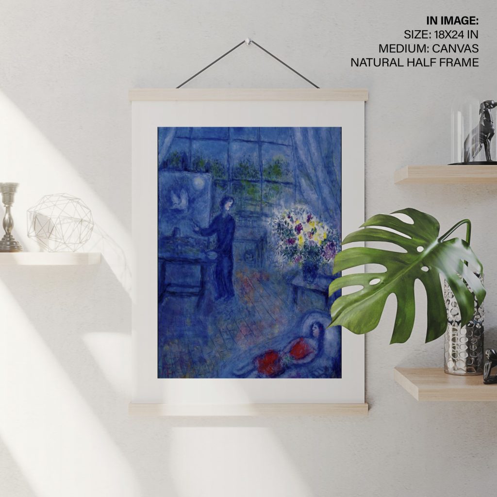 Artist and His Model by Marc Chagall (1973) - Wall Art - 10+ Sizes, 50 ...