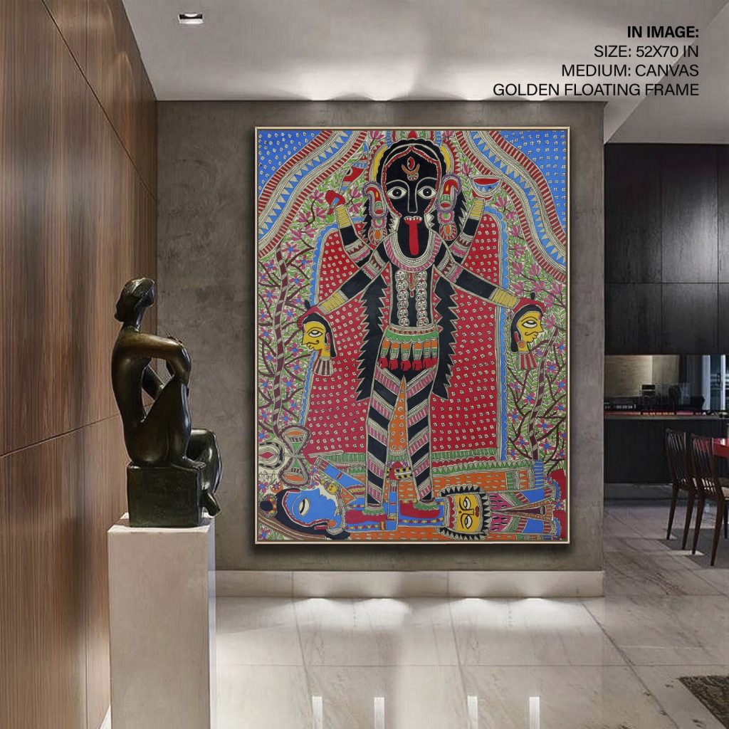 Madhubani painting of bihar painting - fine work-12 - BestOfBharat