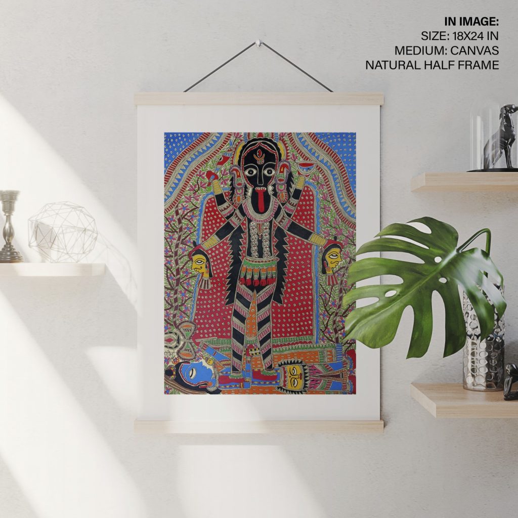 Madhubani painting of bihar painting - fine work-12 - BestOfBharat