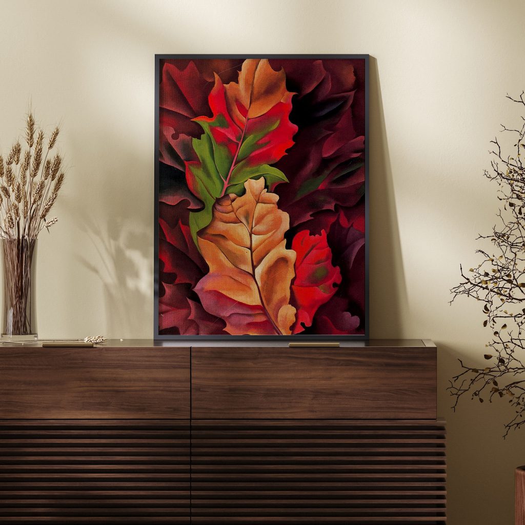 Autumn Leaves - Lake George, N.Y by Georgia O'Keeffe - BestOfBharat