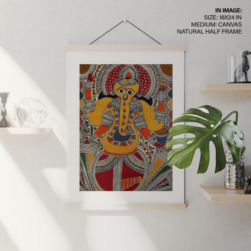 Madhubani painting of bihar painting - fine work-11 - BestOfBharat