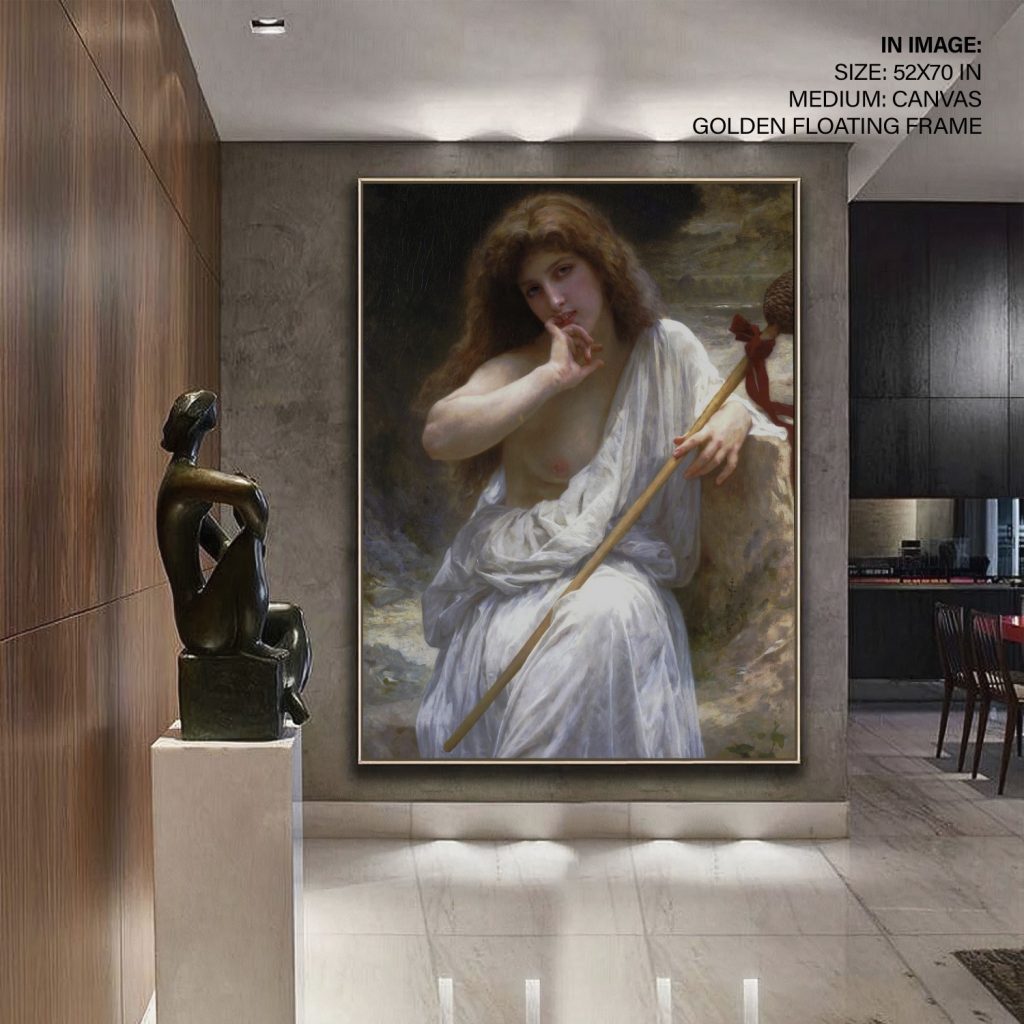Bacchante by William Adolphe Bouguereau (1899) - Wall Art - Choose Size ...