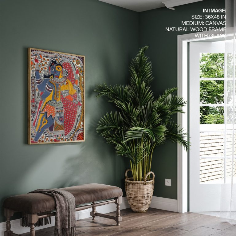 Madhubani painting of bihar painting - fine work - BestOfBharat