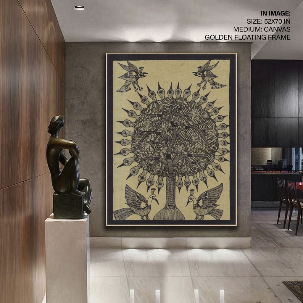 Madhubani painting of bihar godna painting by Mananama Devi - BestOfBharat