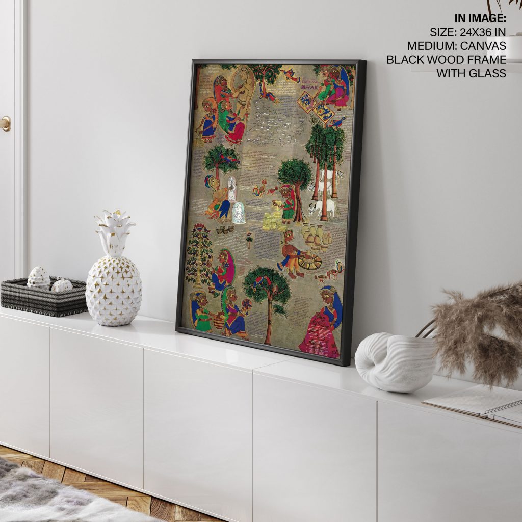 Crafts maps of india - Bihar - 2 by Neelkant Choudhury - BestOfBharat