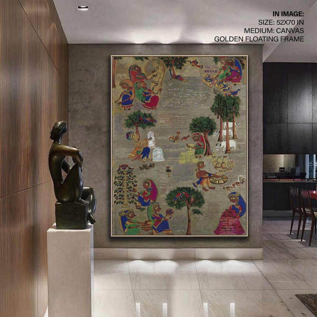 Crafts maps of india - Bihar - 2 by Neelkant Choudhury - BestOfBharat