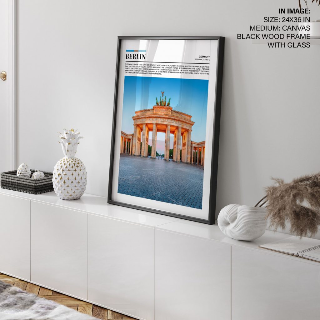 Berlin, Germany pantone poster - Wall Art - Choose Size & Frames, Non ...