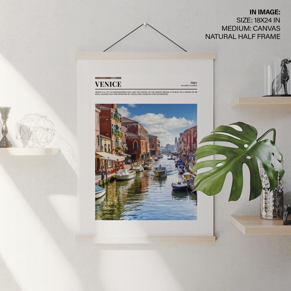 Venice, Italy pantone poster - BestOfBharat