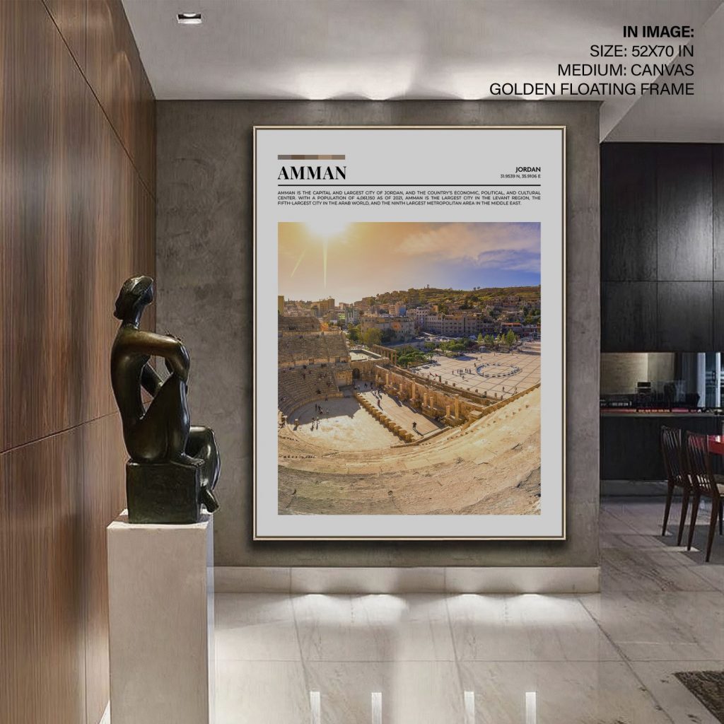 Amman, Jordan pantone poster - Wall Art - 10+ Sizes, 50+ Frames, Museum ...