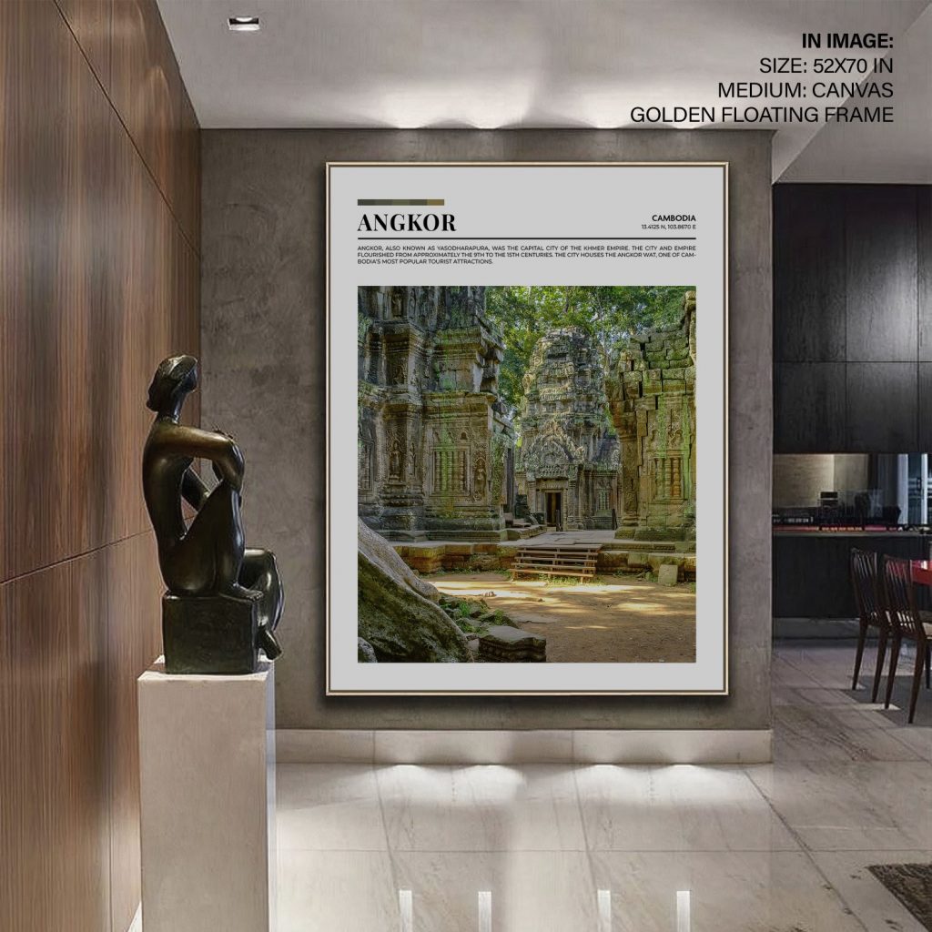 Angkor, Cambodia pantone poster - Wall Art - 10+ Sizes, 50+ Frames ...
