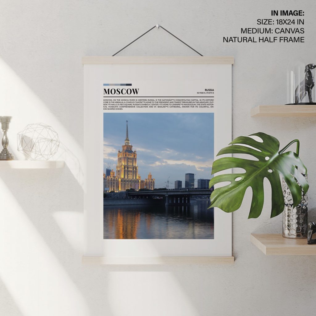 Moscow, Russia pantone poster - BestOfBharat