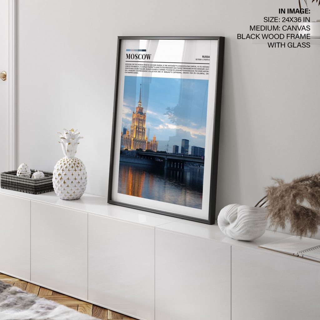 Moscow, Russia pantone poster - BestOfBharat