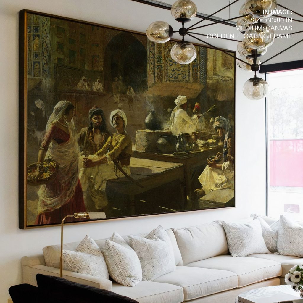 An Open Air Kitchen, Lahore, India by Edwin Lord Weeks - Wall Art - 10 ...