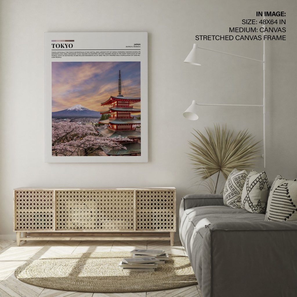 Tokyo, Japan pantone poster - BestOfBharat