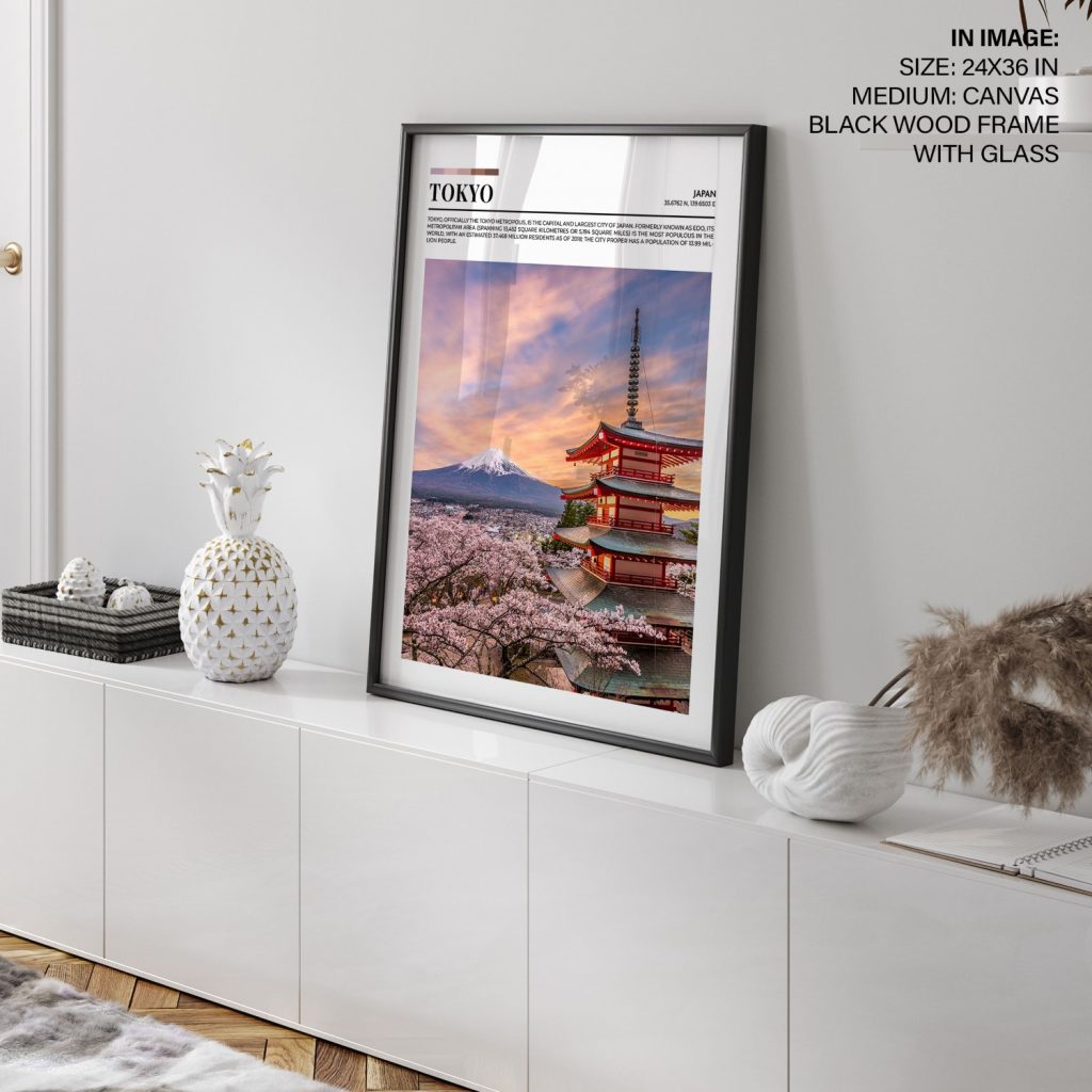 Tokyo, Japan pantone poster - BestOfBharat
