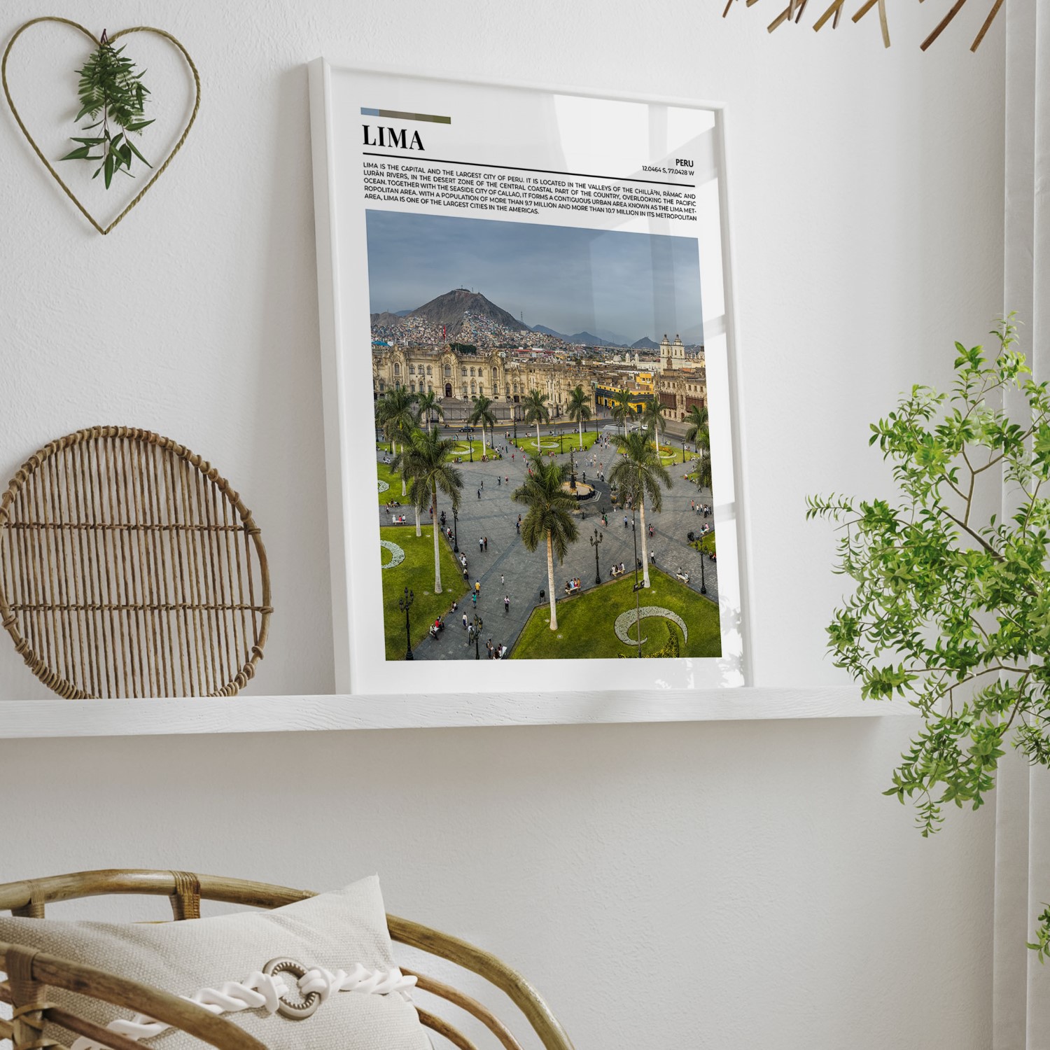 Lima, Peru pantone poster - BestOfBharat