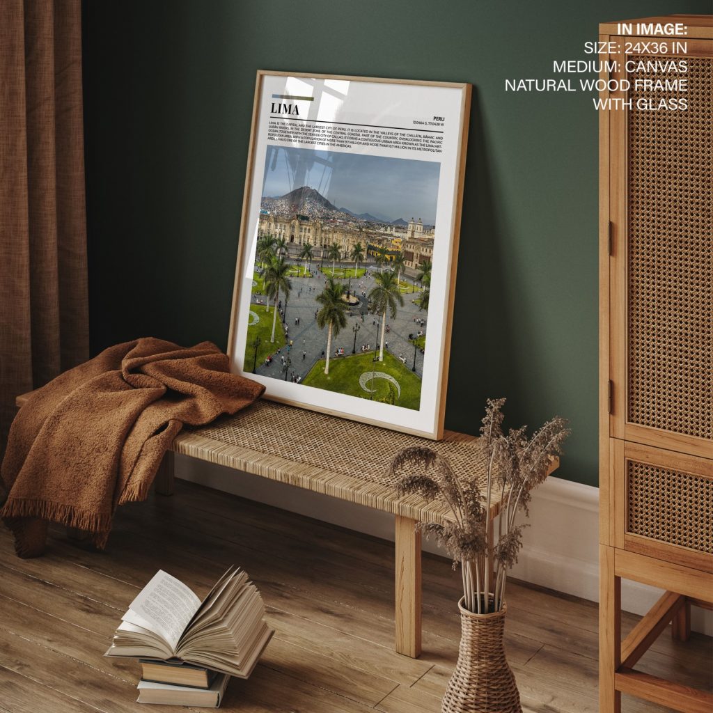 Lima, Peru pantone poster - BestOfBharat