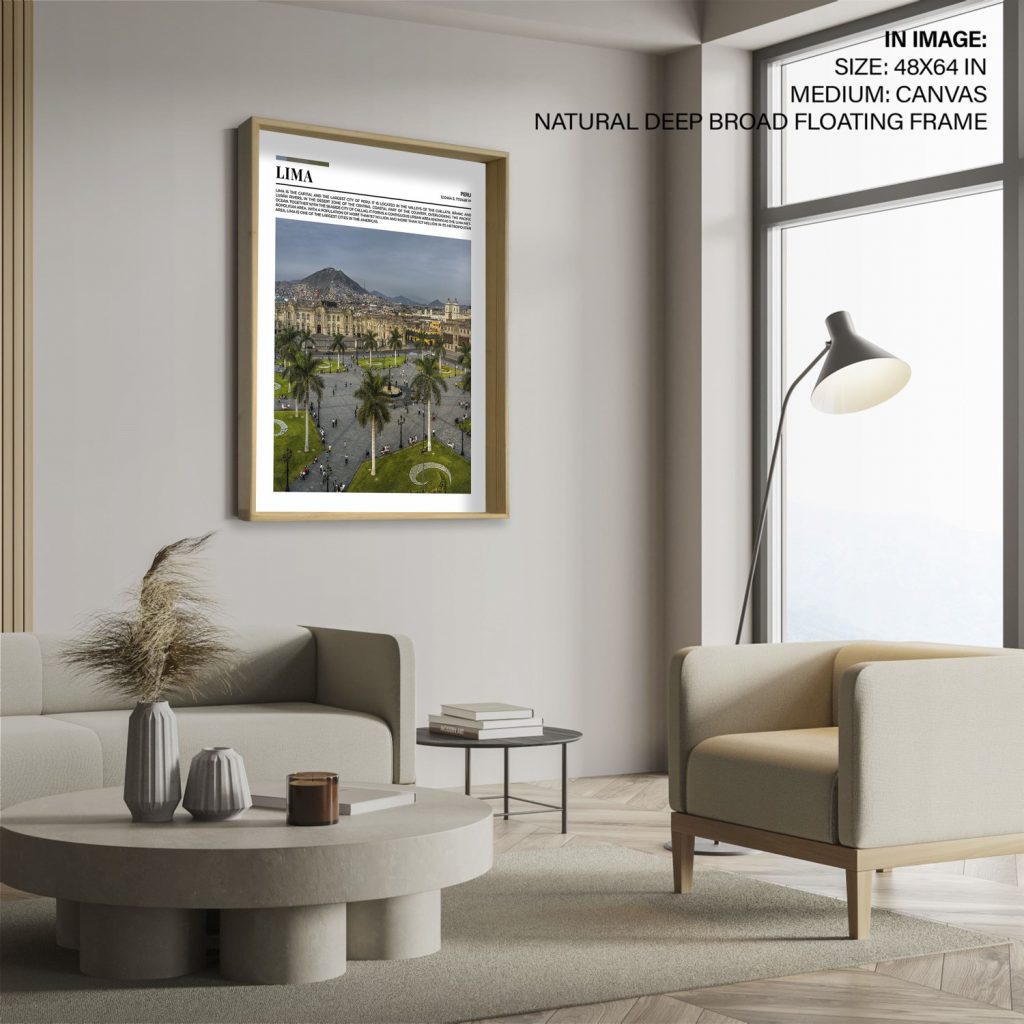 Lima, Peru pantone poster - BestOfBharat