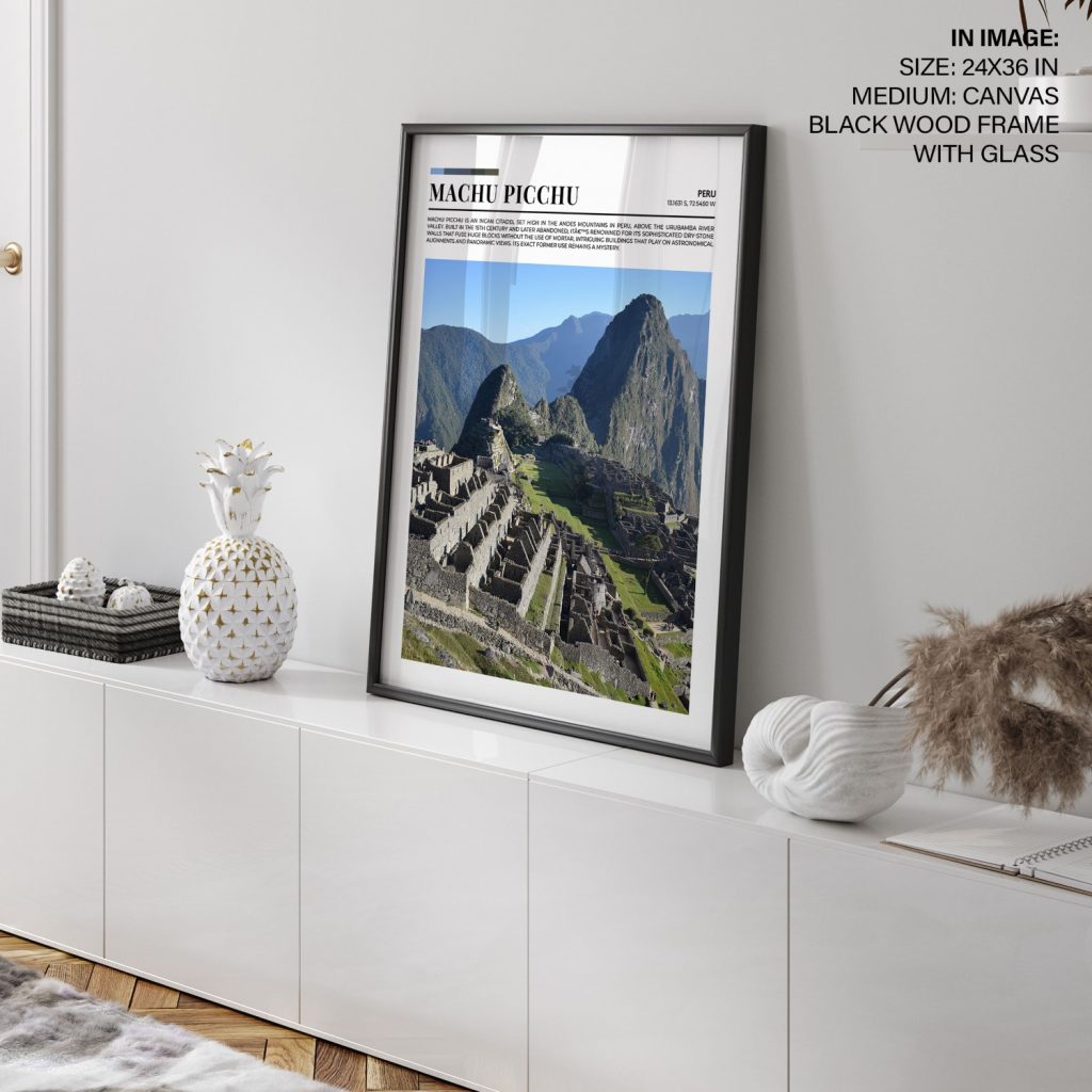 Machu Picchu, Peru pantone poster - BestOfBharat