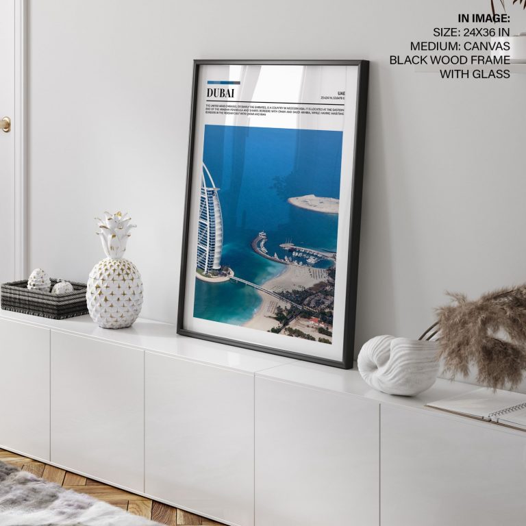 Dubai, UAE pantone poster - BestOfBharat