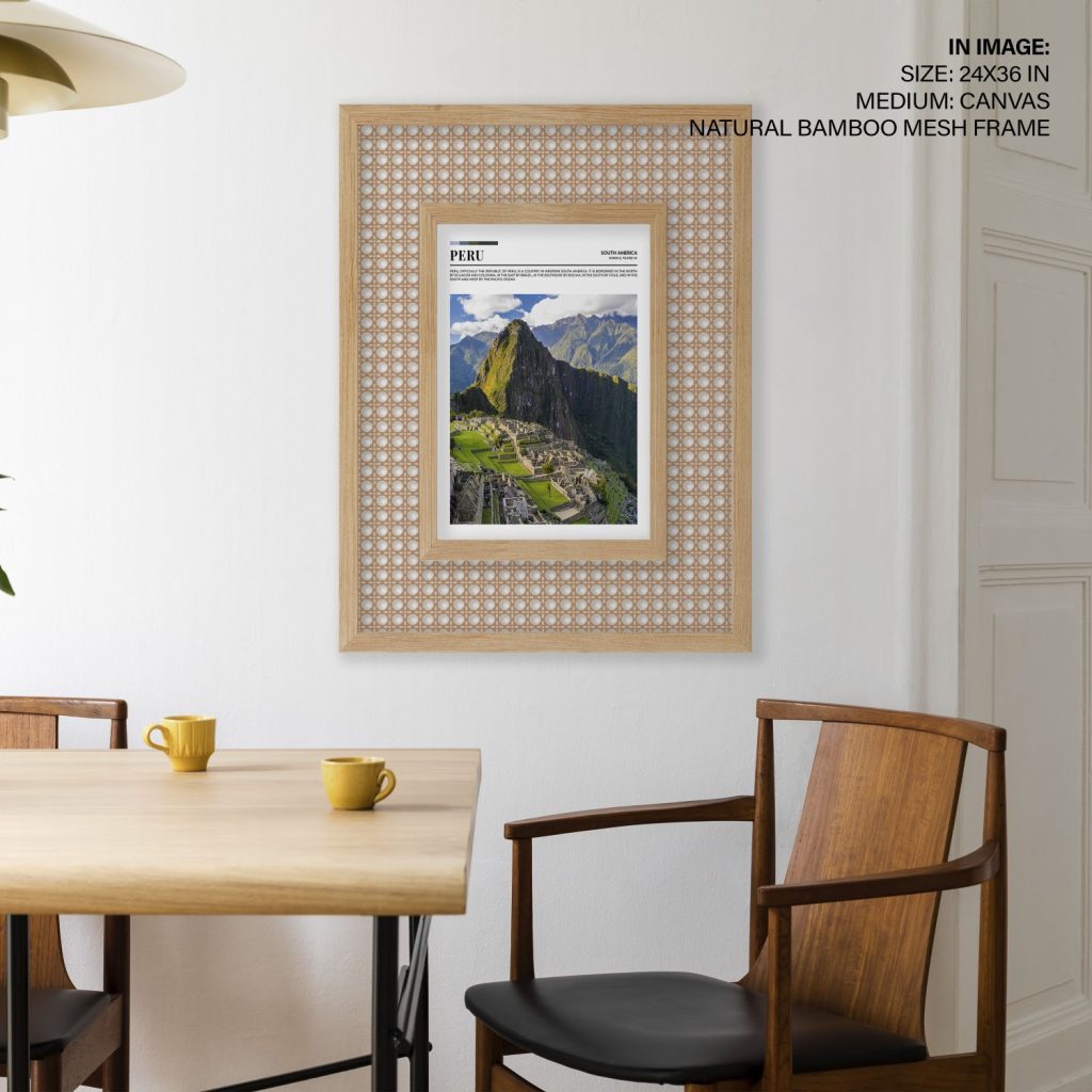 Peru, South America pantone poster - BestOfBharat