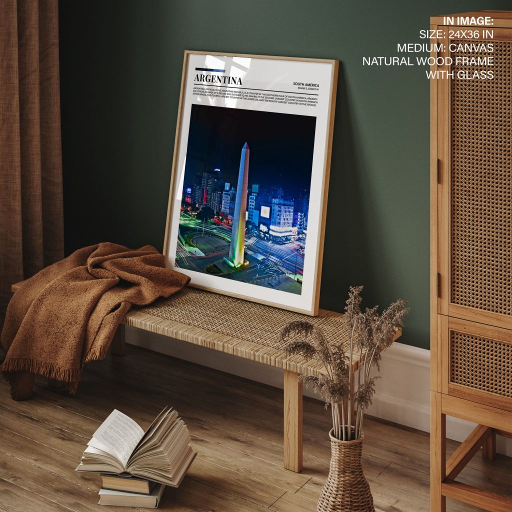 Argentina, South America pantone poster - Wall Art - 10+ Sizes, 50 ...