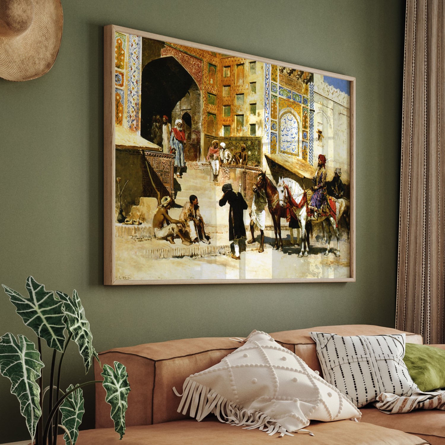 Steps of the Mosque Vazirkham, Lahore by Edwin Lord Weeks - BestOfBharat