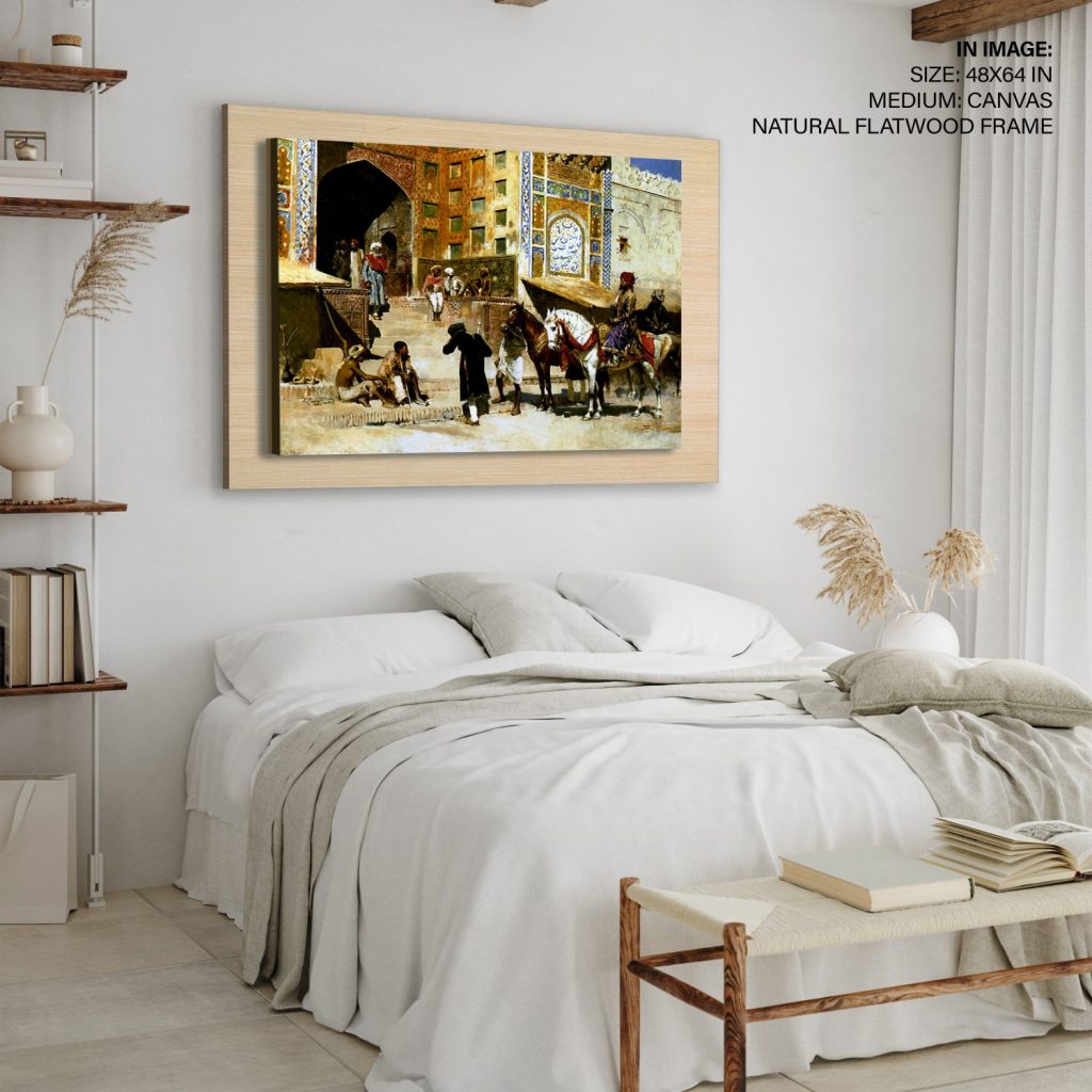 Steps of the Mosque Vazirkham, Lahore by Edwin Lord Weeks - BestOfBharat