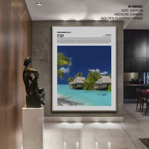 Fiji, Oceania pantone poster - BestOfBharat