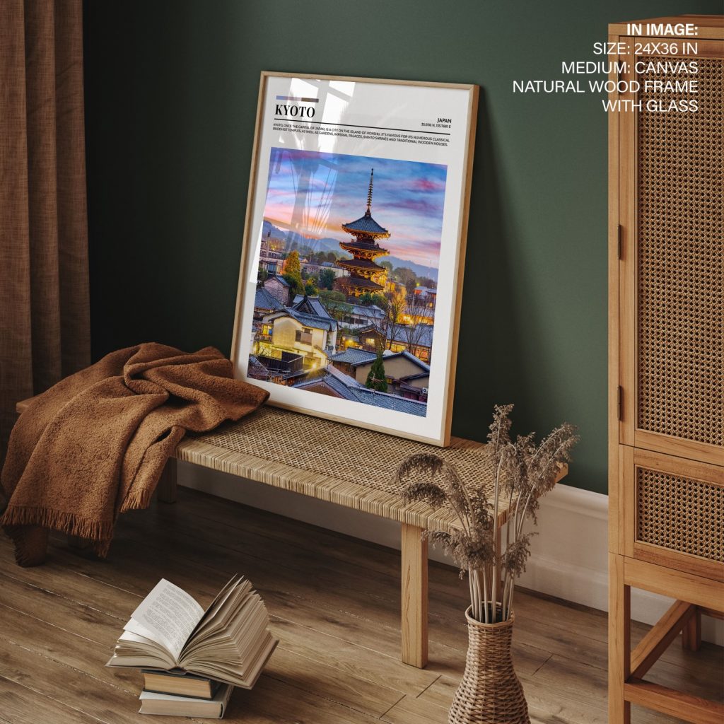Kyoto, Japan pantone poster - BestOfBharat