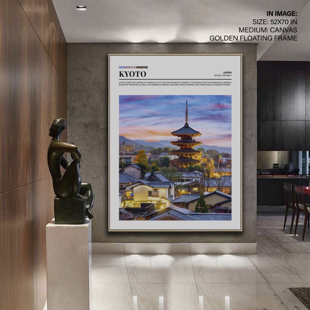 Kyoto, Japan pantone poster - BestOfBharat