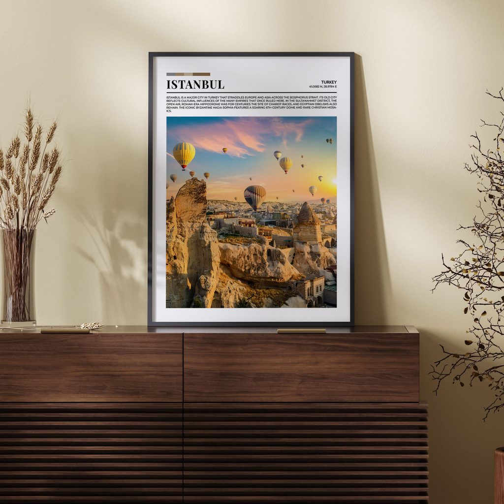 Istanbul, Turkey pantone poster - BestOfBharat