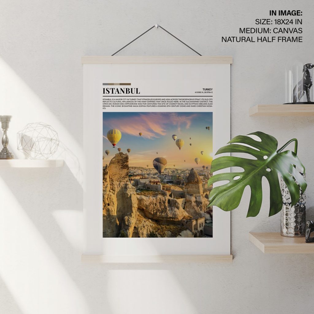 Istanbul, Turkey pantone poster - BestOfBharat