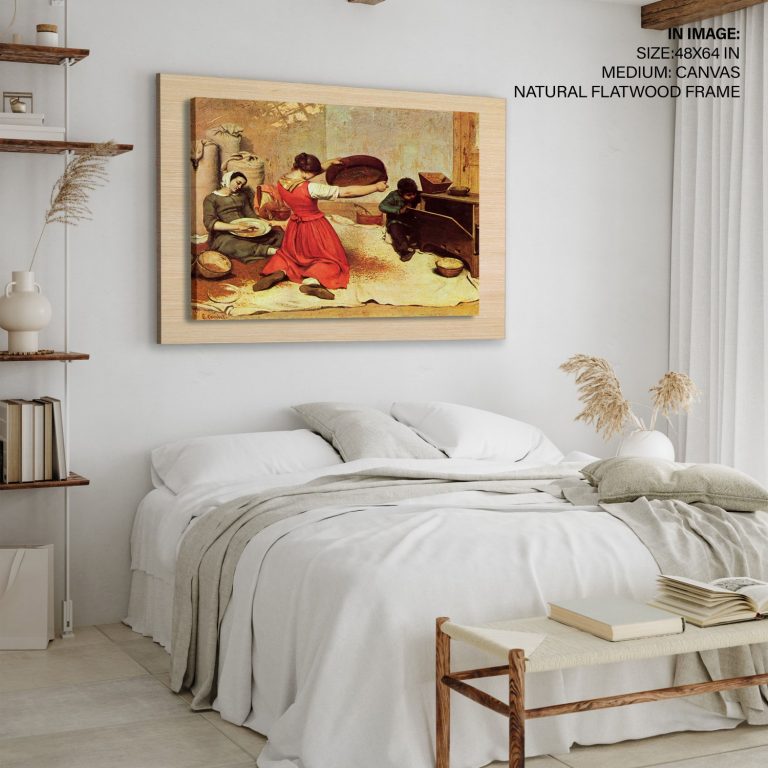 The winnowers by Gustave Courbet (1854) - Wall Art, Hanging Wall Decor ...