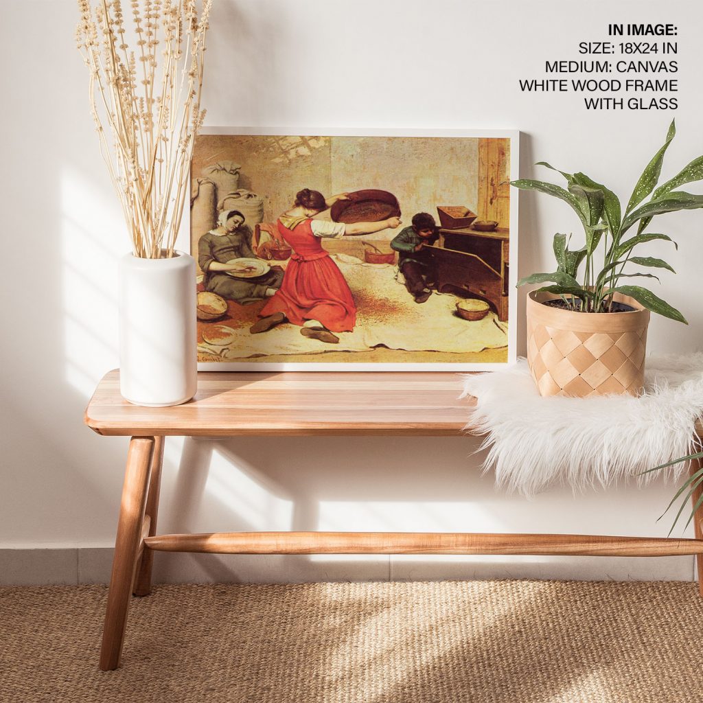 The winnowers by Gustave Courbet (1854) - Wall Art, Hanging Wall Decor ...