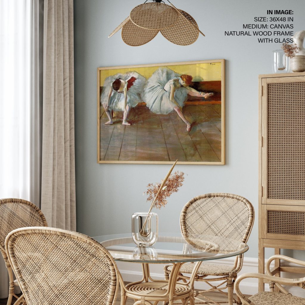two ballet dancers by Edgar Degas (1879) - Wall Art, Hanging Wall Decor ...