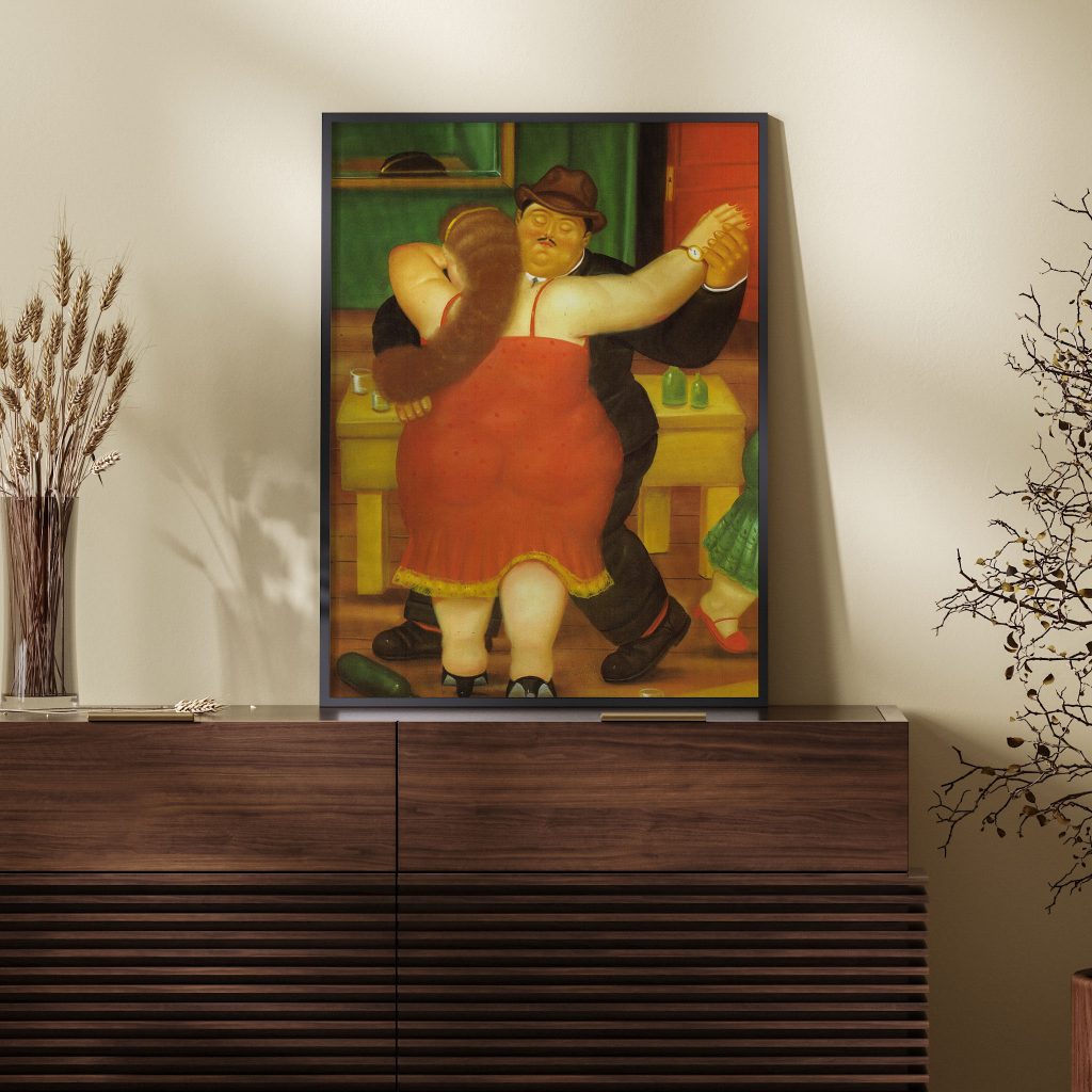 Couple Dancing by Fernando Botero (1982) - BestOfBharat