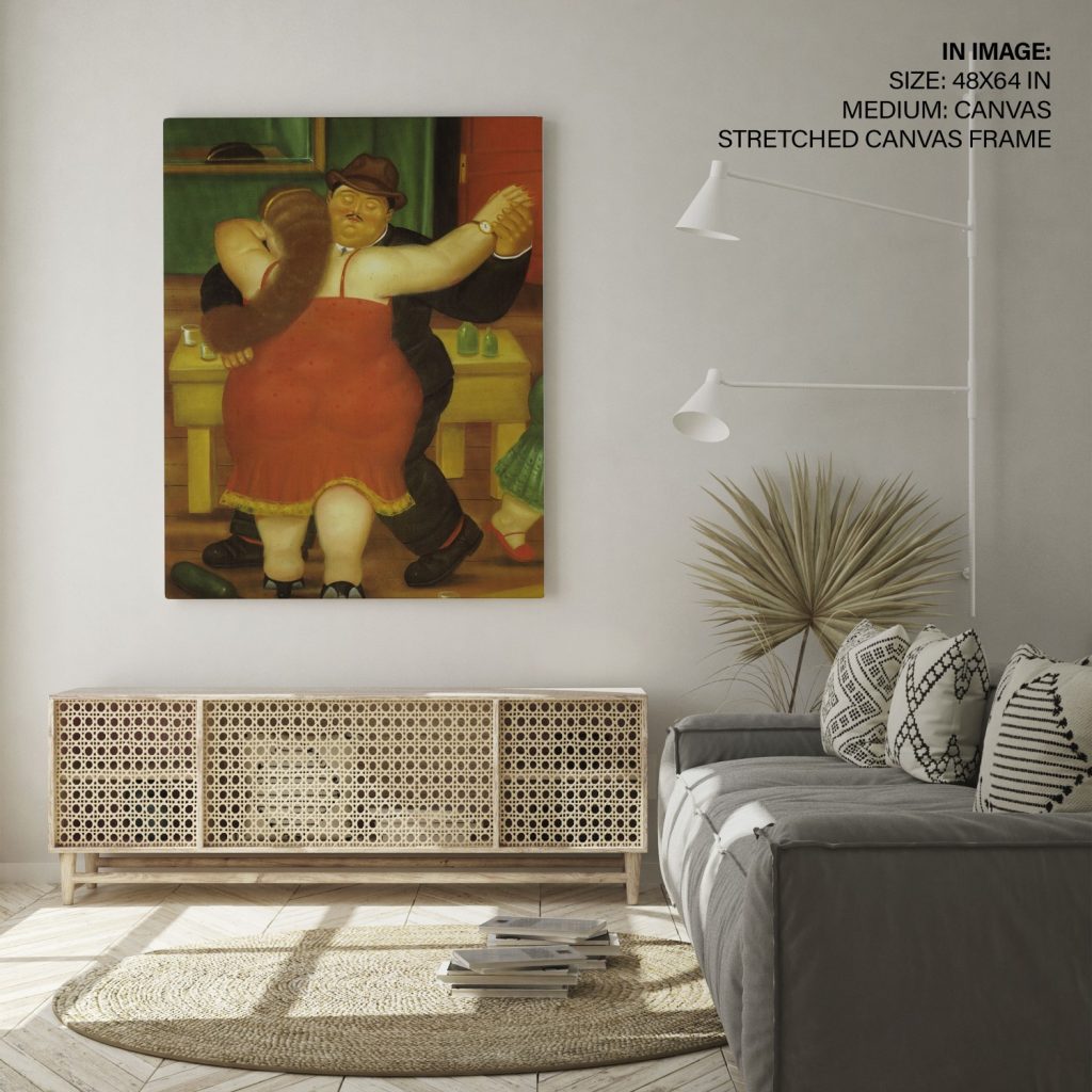 Couple Dancing by Fernando Botero (1982) - BestOfBharat