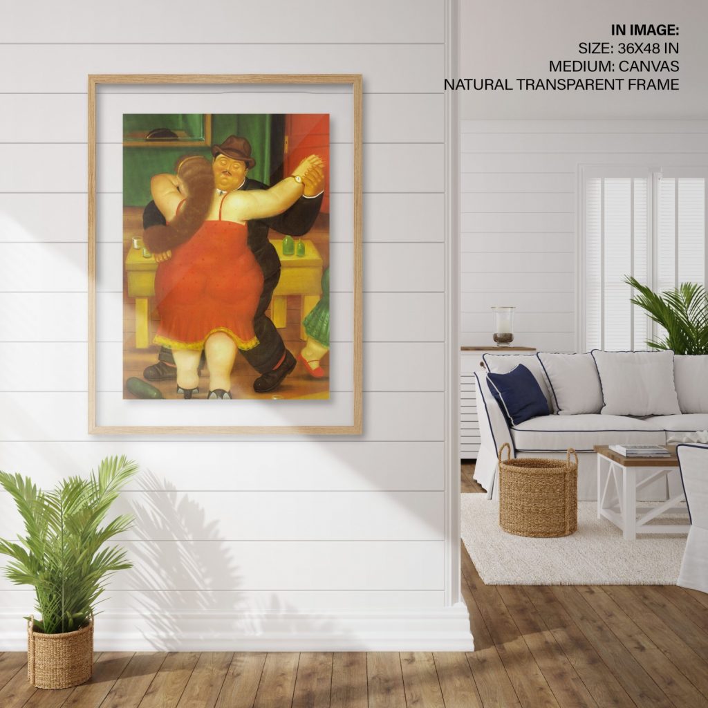 Couple Dancing by Fernando Botero (1982) - BestOfBharat