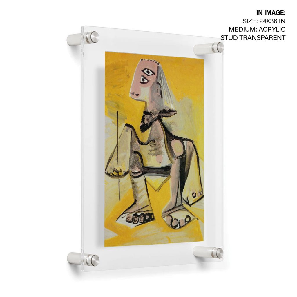 Crouching man by Pablo Picasso (1971) - BestOfBharat