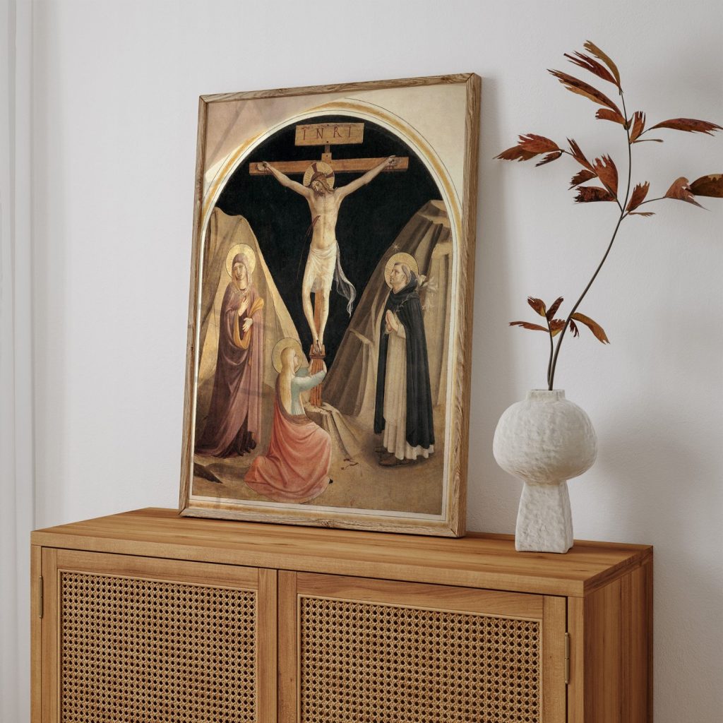 Crucifixion with the Virgin, Mary Magdalene by Anthony van Dyck (Date Unknown) - BestOfBharat